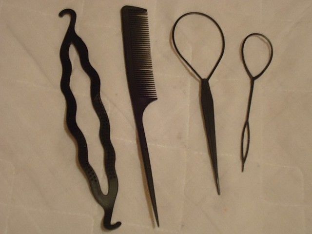 [41% OFF] 2021 1 Set Of Simple Black Hair Tools For Women In BLACK ...
