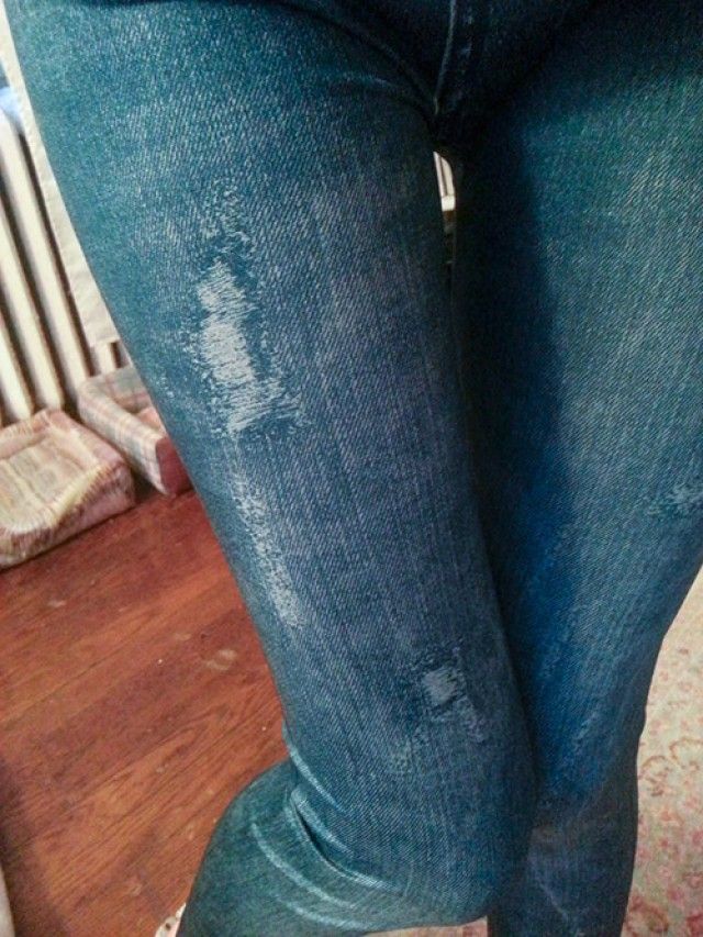 [41% OFF] 2021 Skinny Ankle Destroyed Leggings In BLACK | DressLily