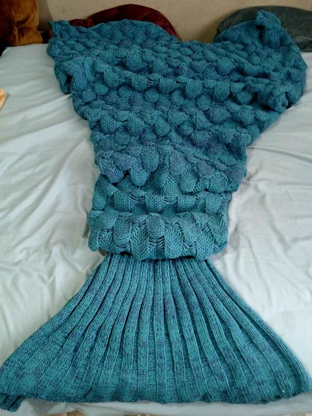 [62% OFF] 2021 Fish Scale Tail Shape Sleeping Bag Knitting Mermaid ...