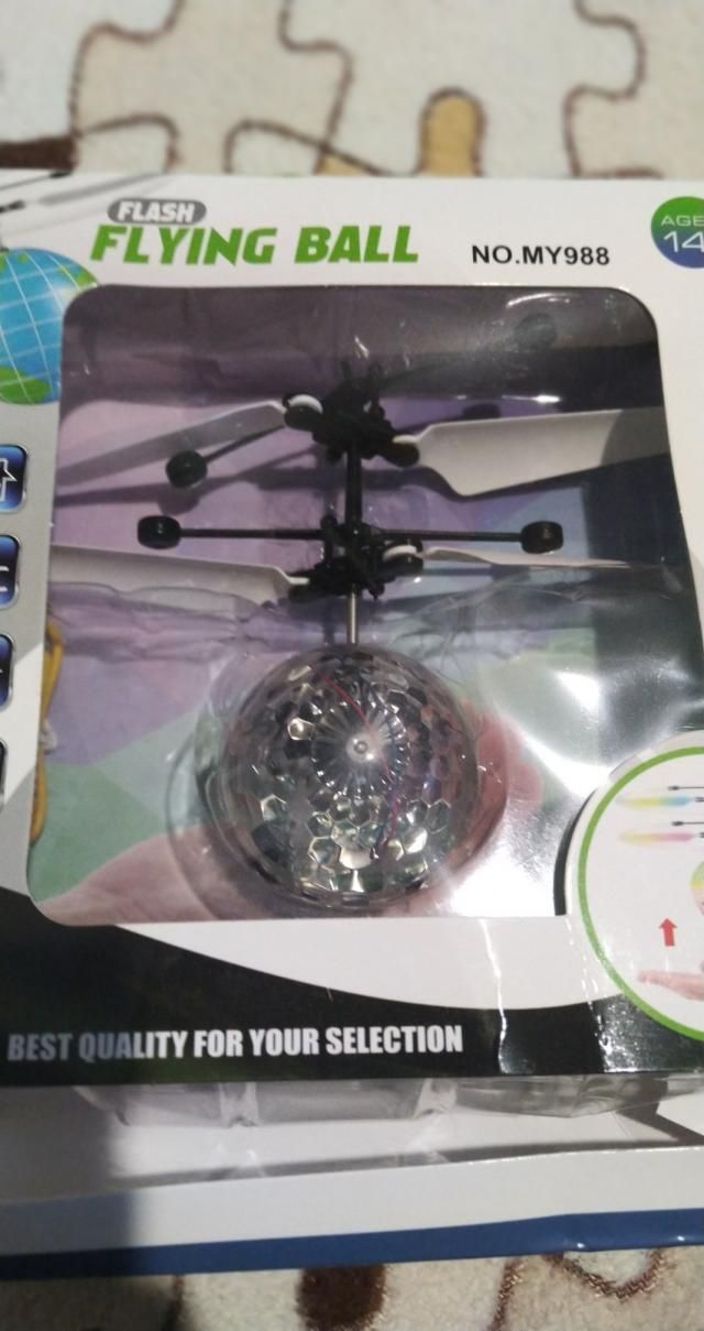 [41% OFF] 2021 Magic Colorful Flash LED Disco Ball Induction Helicopter ...