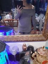 [36% OFF] 2020 Off Shoulder Foldover Cinched T-shirt In DEEP RED ...