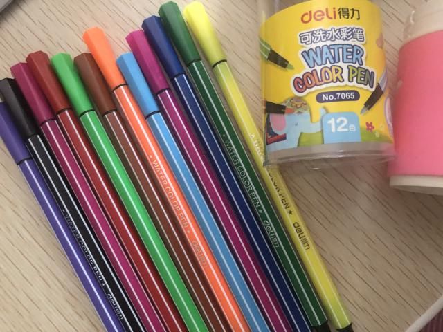 [23% OFF] 2021 Deli 7065 Multi-color Washable Watercolor Pen 12PCs In ...